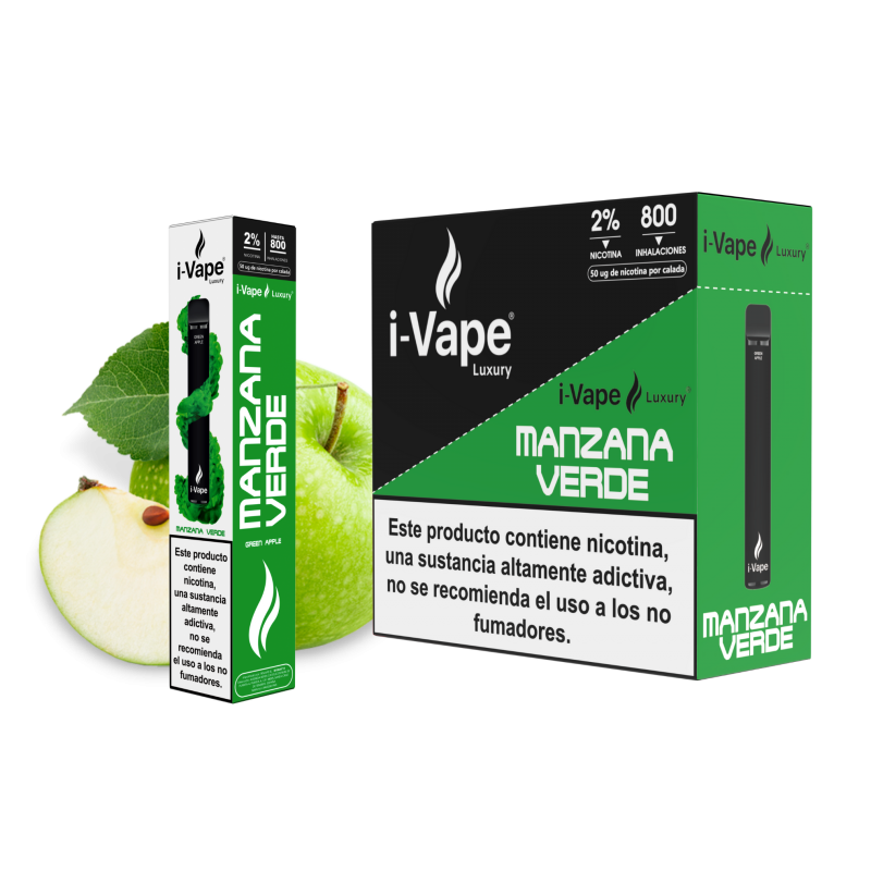 i-Vape Green Apple 800 puff